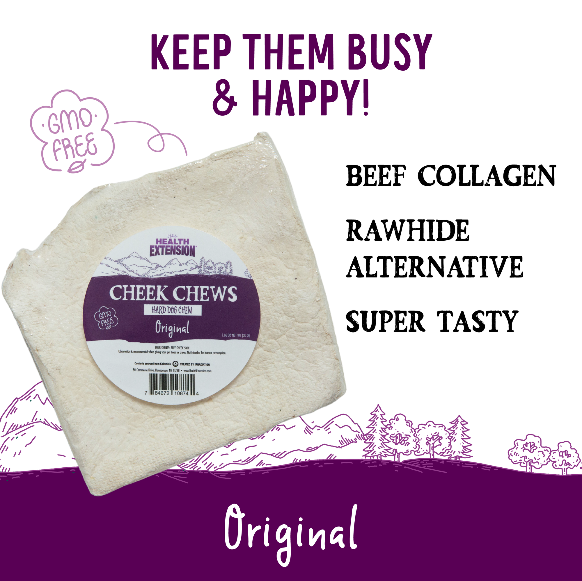 Cheek Chews Plain Natural Dog Chews | Long-Lasting Dog Treats - Health ...