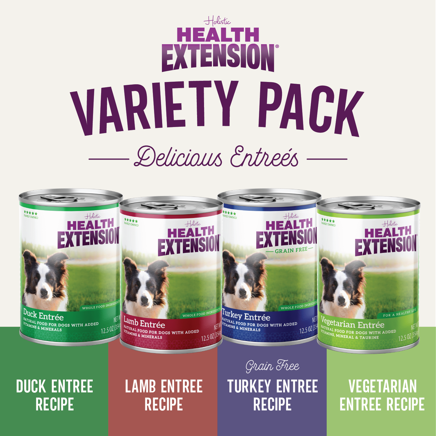 Entrée Variety Pack Dog Food | Canned Wet Dog Food – Health Extension