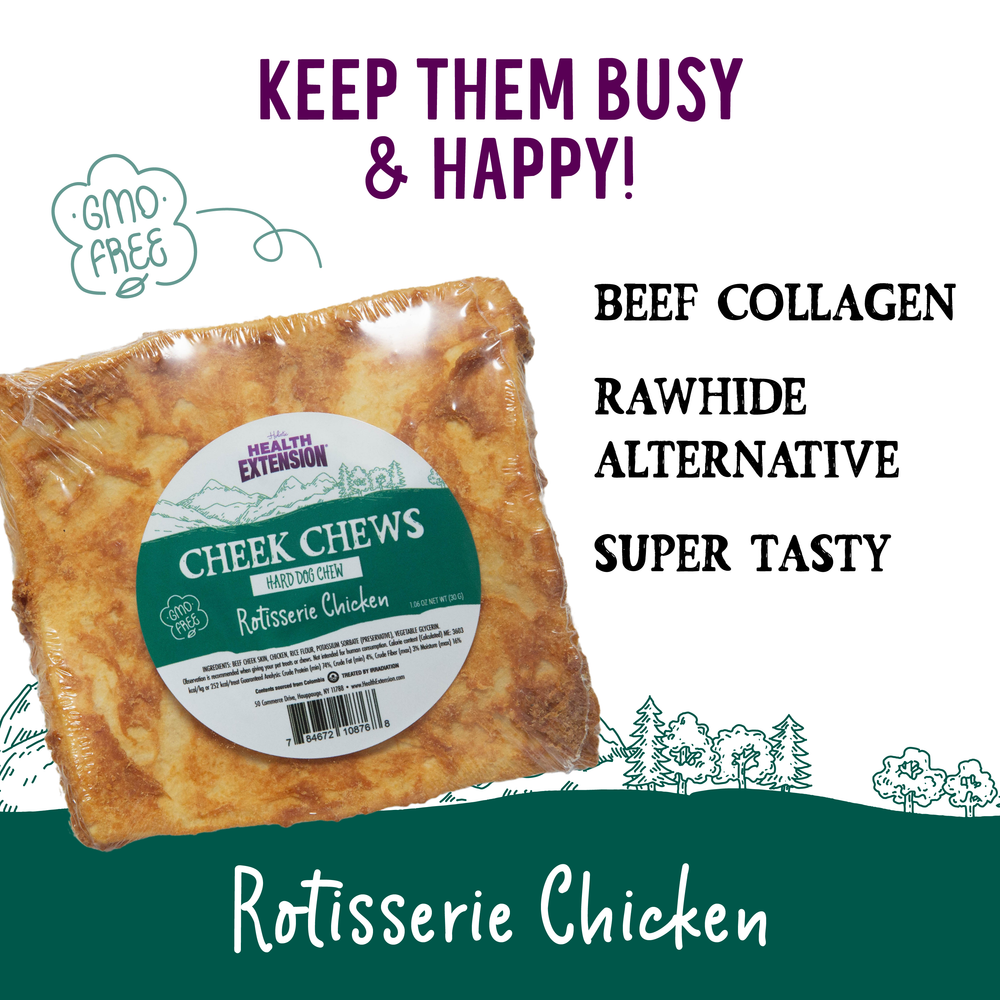 Cheek Chews Rotisserie Chicken Dog Chews | Natural Treats for Dogs ...