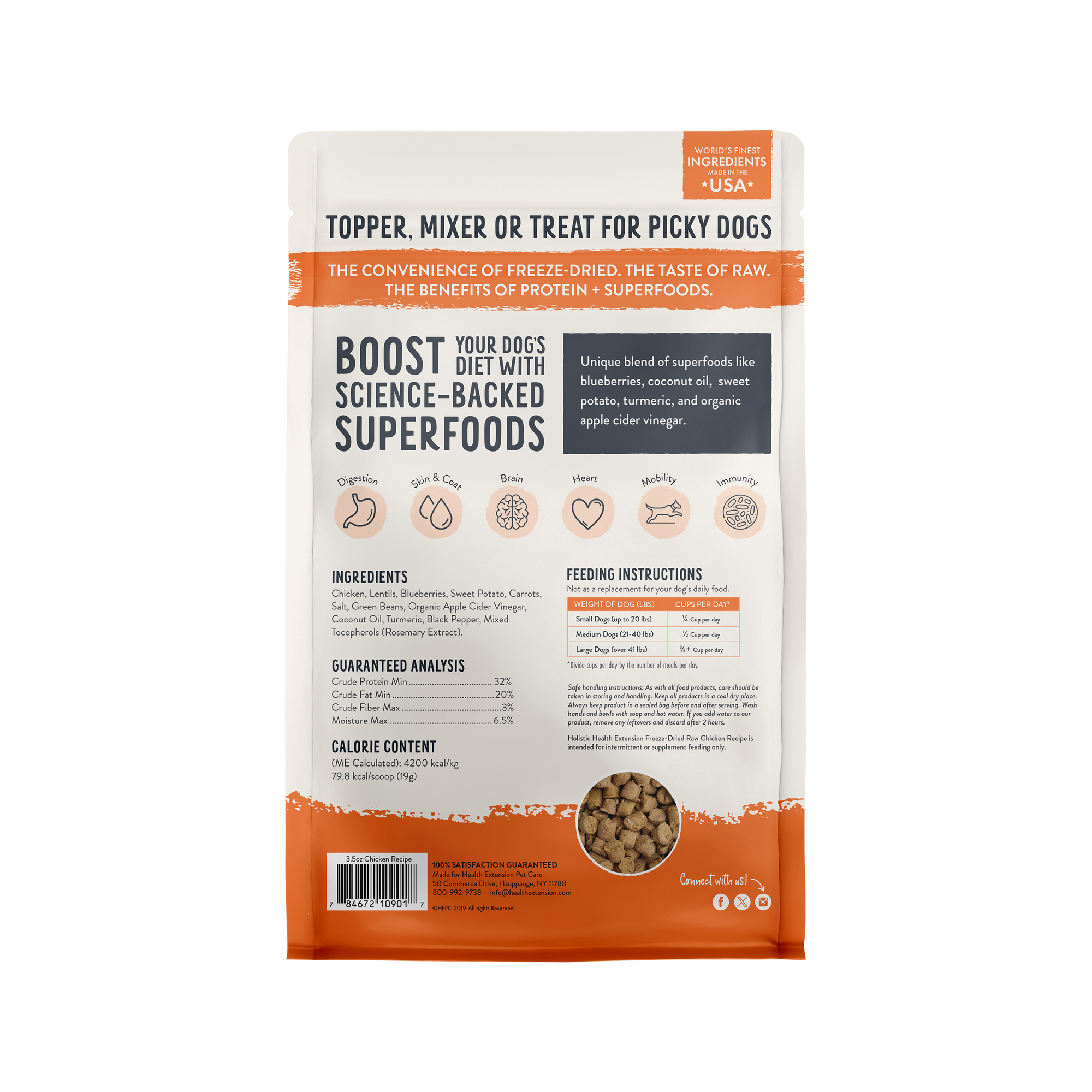 Freeze Dried Raw Chicken Dog Food | Natural Raw Dog Nutrition - Health ...