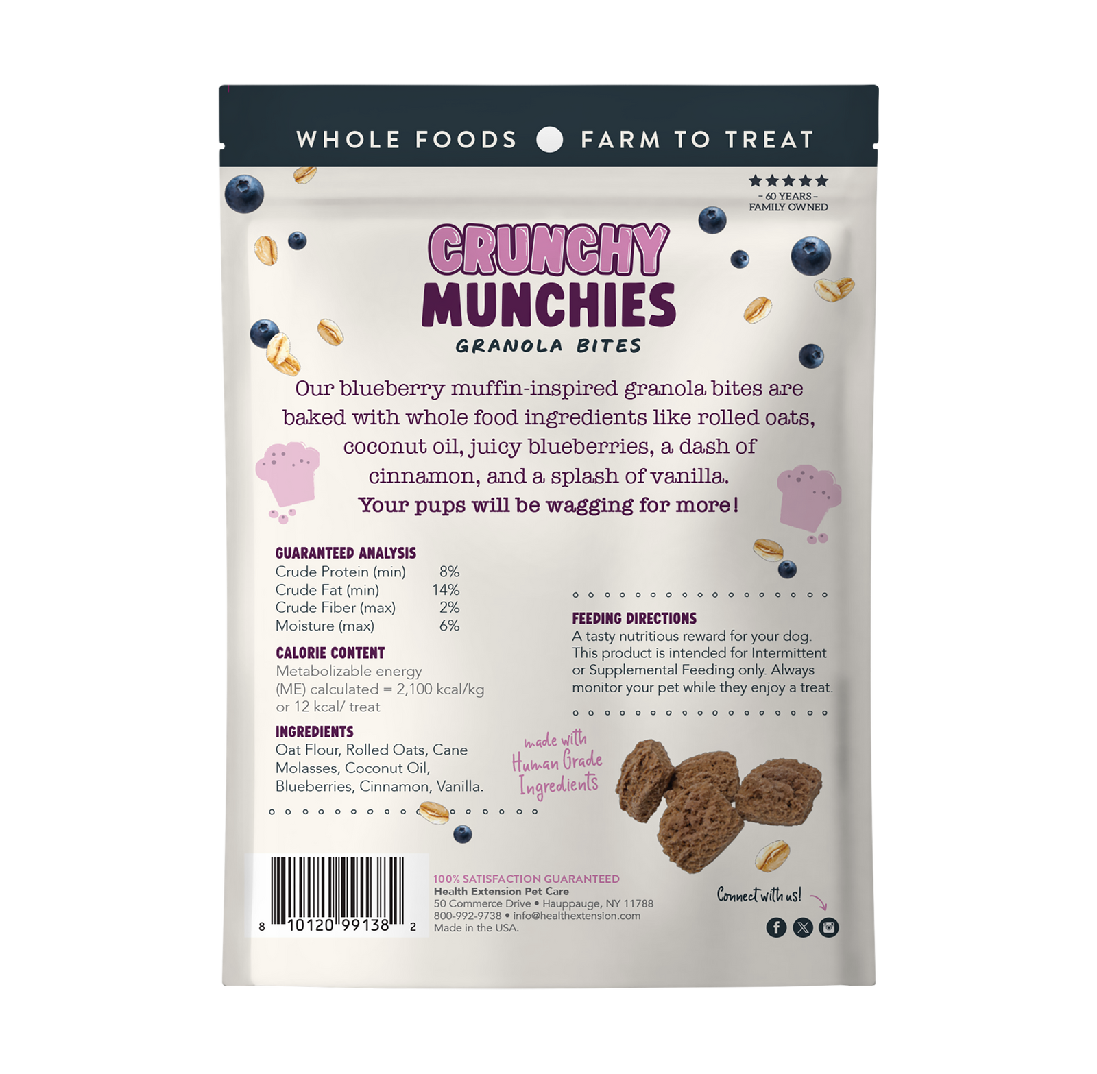Crunchy Munchies Granola Bites-Blueberry Ruffin