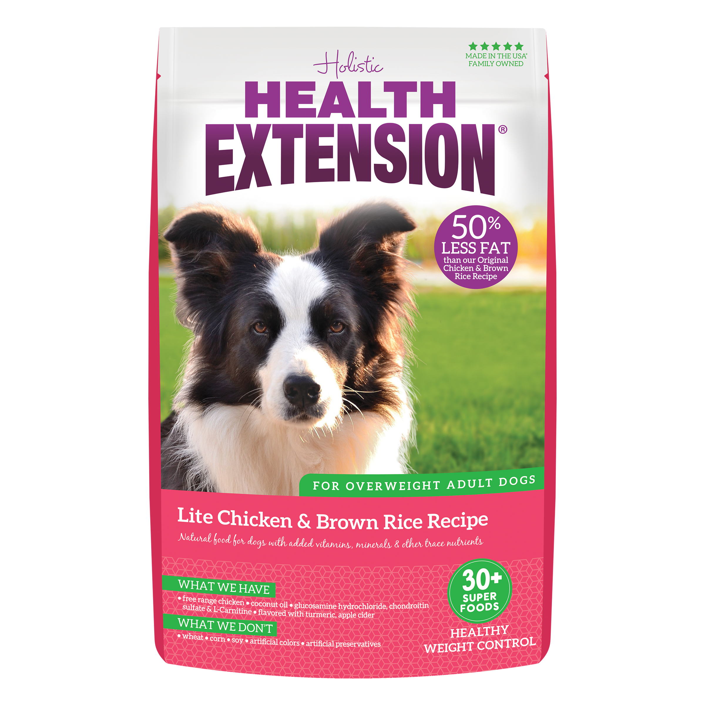 Lite Chicken & Brown Rice Dog Food | Senior Dog Food – Health Extension