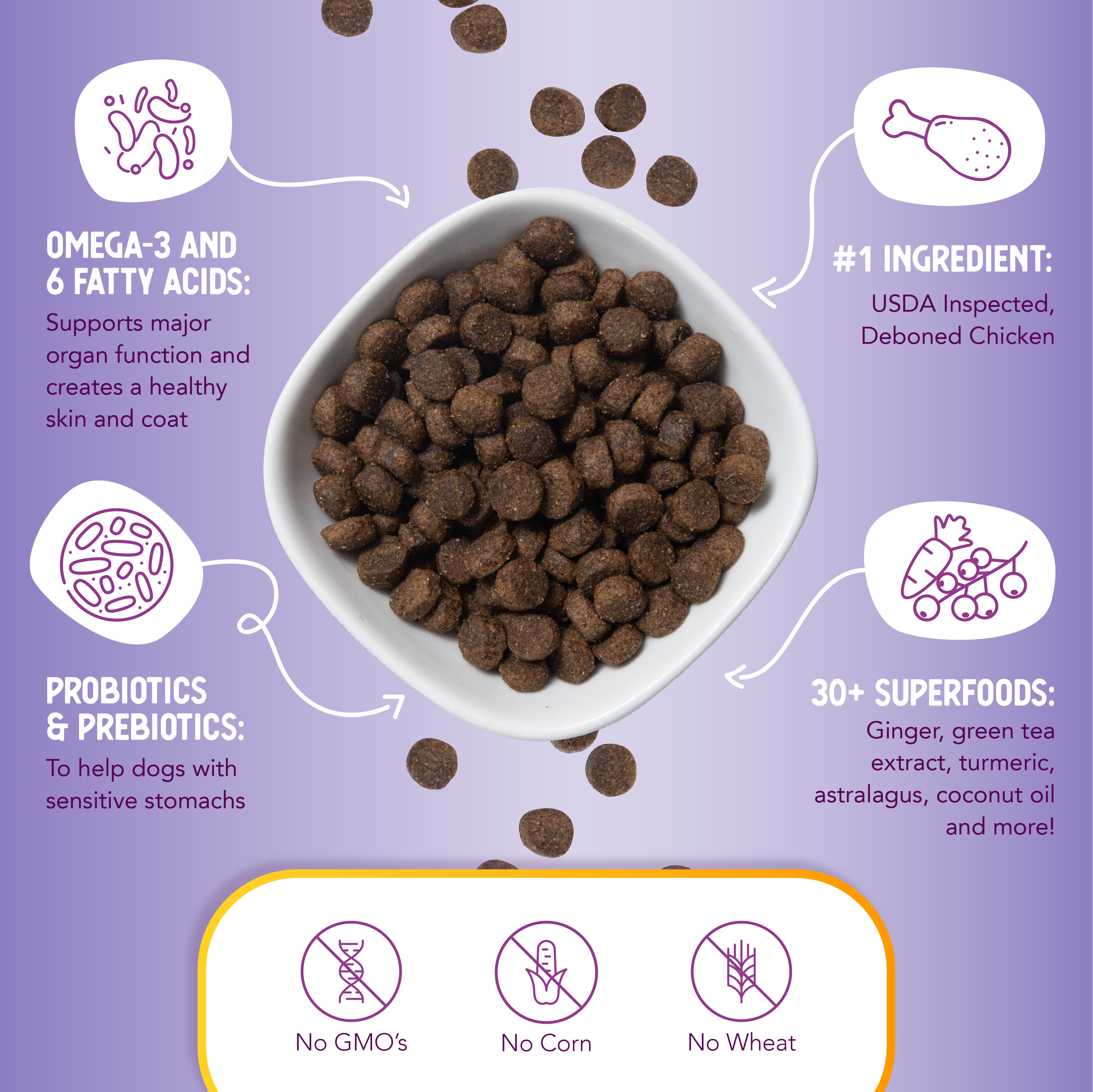 Chicken Dry Dog Food | Original Chicken & Brown Rice Recipe – Health ...