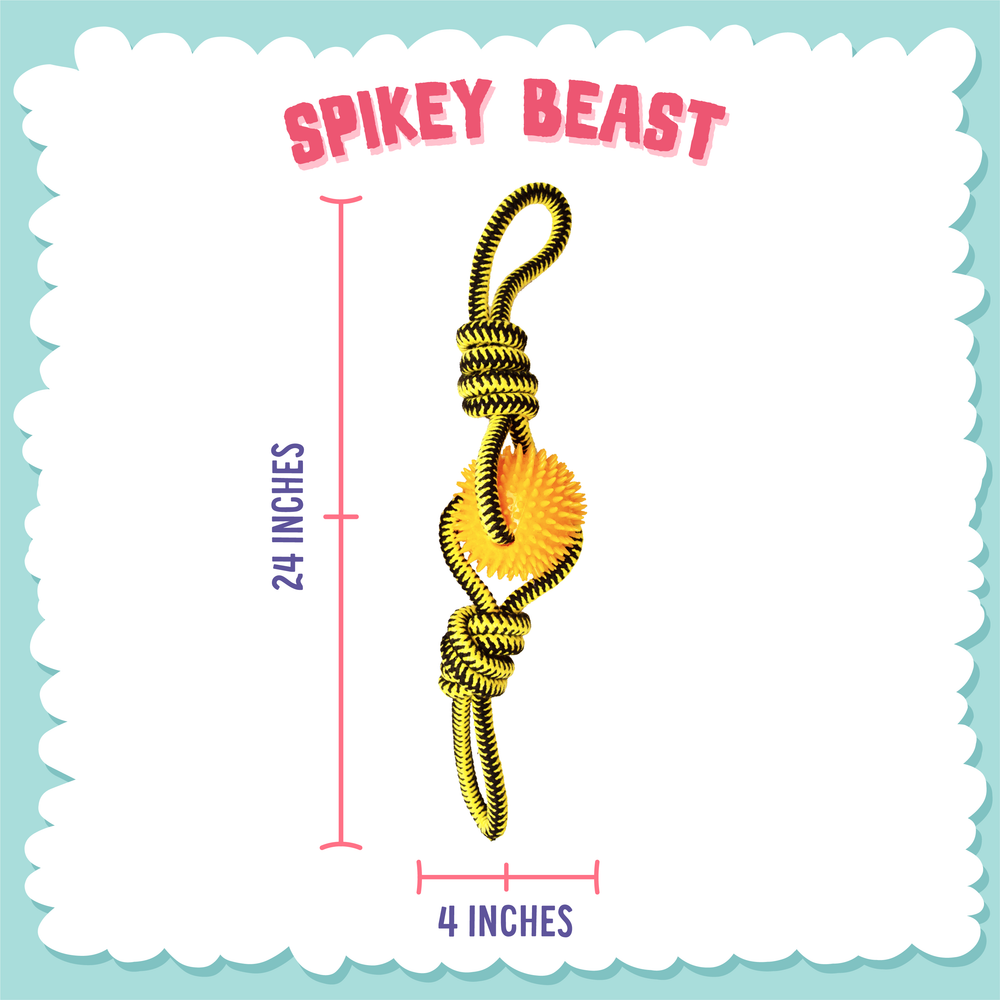 Spikey Beast Rope 2-in-1 Toy