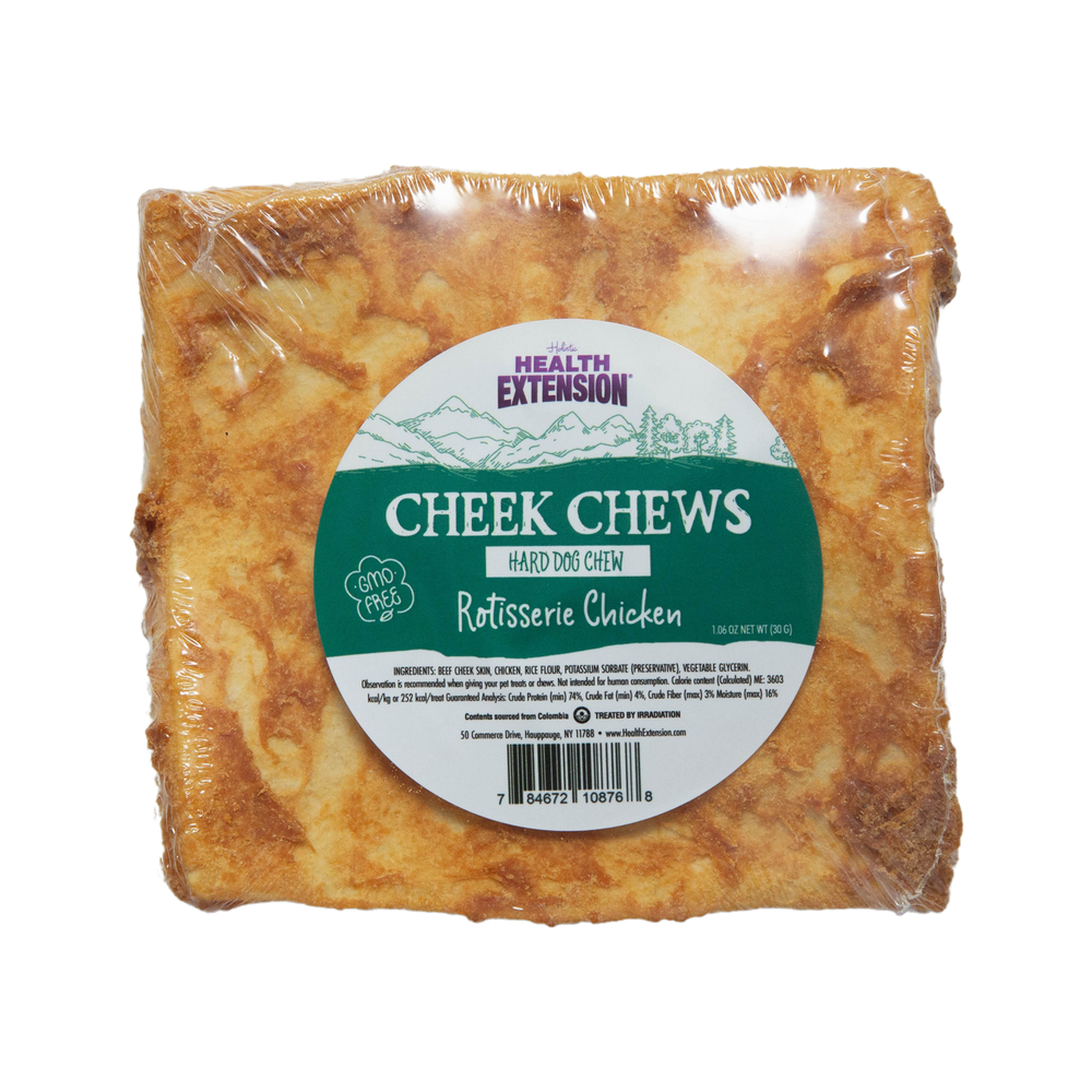 Health Extension Cheek Chews Rotisserie Chicken for Dogs